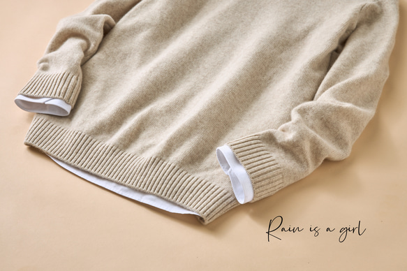 【メンズ ️厚手カシミア100%】丸ネックセーター |ケーブル編み|カジュアル|レトロ系|T-5ZH-MEN ニット・セーター Rain is ...