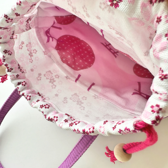 御朱印帳ケース（ピンク） 巾着袋 oochi 通販 18308087｜Creema(クリーマ)