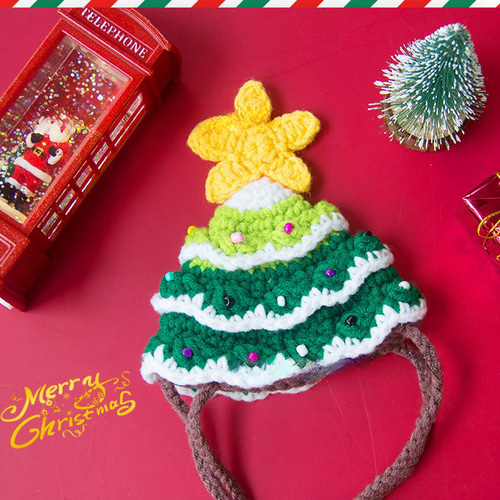 EMY's Gallery 猫帽子 犬帽子 カギ編み クリスマス クリスマス EMY's Gallery 猫帽子 犬帽子 カギ編み クリスマス クリスマス