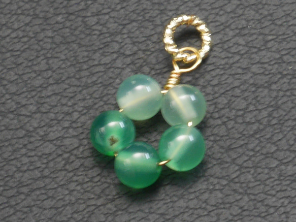 【14KGF】4mmアゲートの大人可愛いペンダントトップ 800 ペンダントトップ KAZEYA－かぜやー 通販 18320270｜Creema(クリーマ)