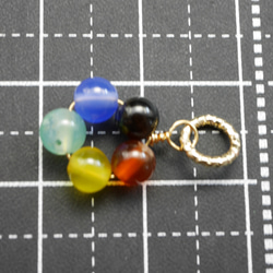 【14KGF】4mmアゲートの大人可愛いペンダントトップ 813 ペンダントトップ KAZEYA－かぜやー 通販｜Creema(クリーマ) 18325523