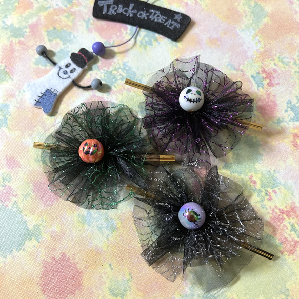 ハロウィンチュールリボン【ラッピング用リボン】3個入り その他ラッピング用品 Chiicopa 通販 18331636｜Creema(クリーマ)