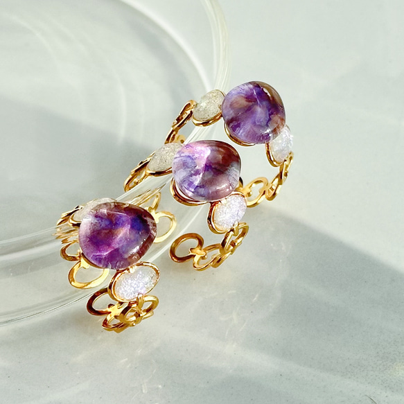 【褒められリング】プリンセスリング ラプンツェル フリーサイズ パープル 水彩アート 指輪・リング anCler アンクレル 通販 ...