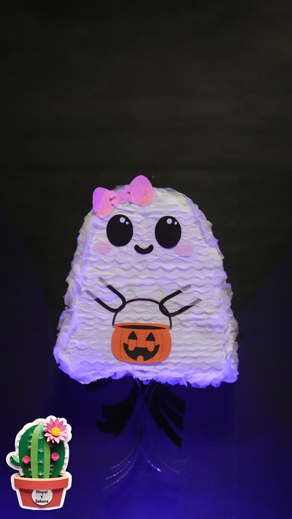 かわいい幽霊 ピニャタ Cute Light-Up Ghost Piñata その他雑貨 Nopal Y Sakura 通販 18343459 ...
