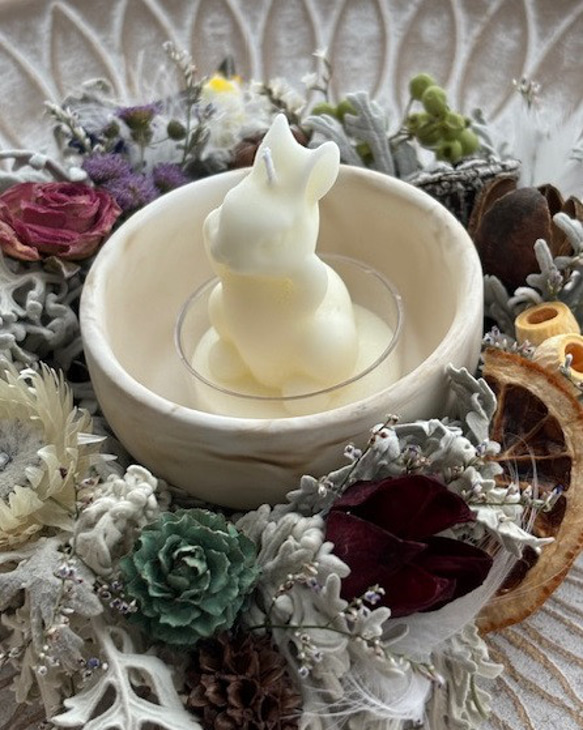 Winter Wonderland キャンドル＊リース＊キャンドル 3点セット クリスマス&冬のギフト キャンドル・キャンドルホルダー ...