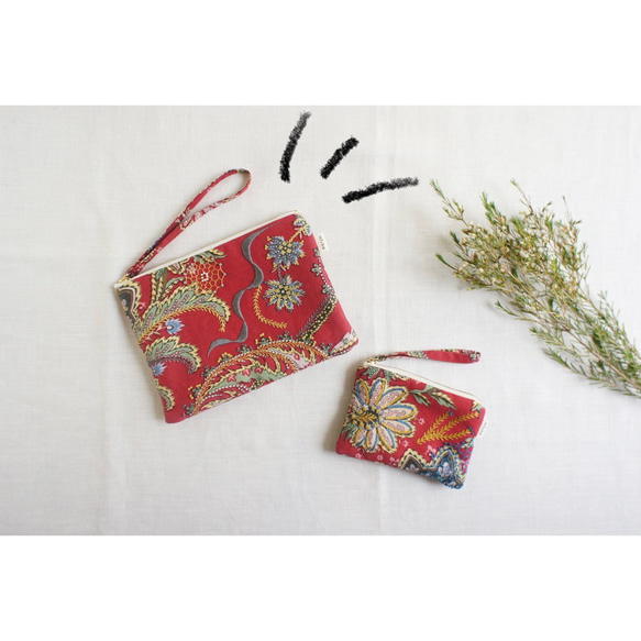 mou pouch // mfuko × soil embroidery // m ポーチ mfuko 通販 18351344｜Creema ...