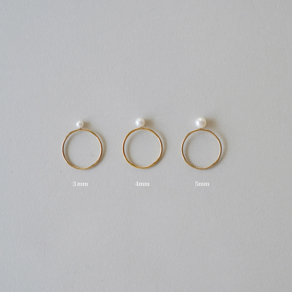 〔14kgf〕 淡水パールリング 5~5.5mm (14R042.043.044) 指輪・リング temtem 通販｜Creema(クリーマ) 18352960