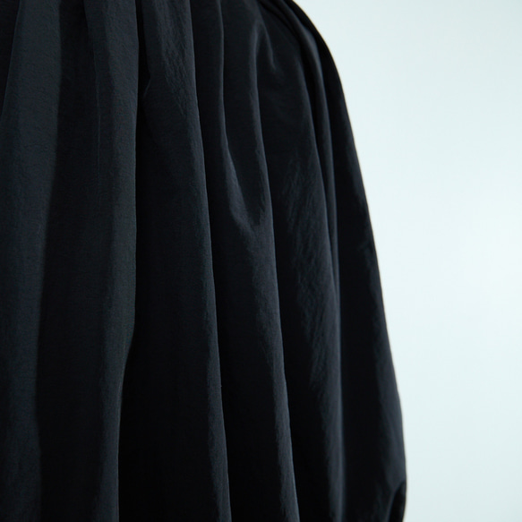 たっぷりギャザーのボリューム ブルゾン ブラック 0663BK ジャケット SWiMMY Clothing 通販 18359963｜Creema(クリーマ)