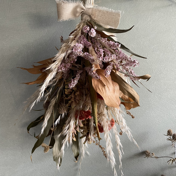dried flower swag スワッグ upis 通販 18365498｜Creema(クリーマ)