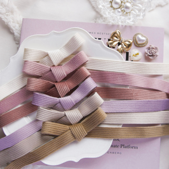 《6color SET》15mm幅・コーデュロイ風・微起毛スムース・リボンテープ/6color×1m リボン・テープ COCONEL 通販 18372995｜Creema(クリーマ)