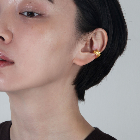 〔K18YGP〕銀杏 イヤーカフ イヤーカフ Henun 通販 18377025｜Creema(クリーマ)