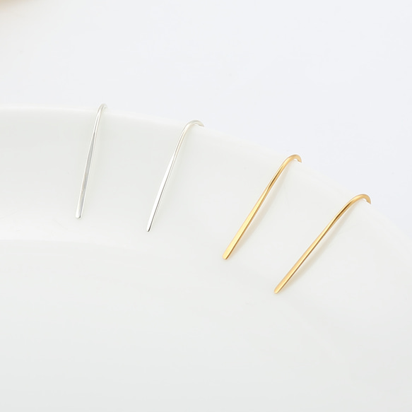 極簡 欧米系 U 型 シルバーs925 ピアス イヤリング 記念日 クリスマス バレンタインデー 誕生日プレゼント ピアス（スタッド・一粒） Angel & Me 珠寶銀飾 通販｜Creema ...