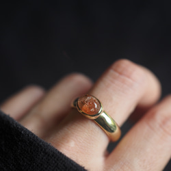 sunstone brass ring (tenyou) 指輪・リング Luciente 通販 18407980｜Creema(クリーマ)