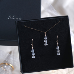K10yg・サイズ選べるTiny tree necklace 10金 ツリーネックレス 星 クォーツ クリスマスツリー ネックレス・ペンダント Nuna 通販 18417899｜Creema ...