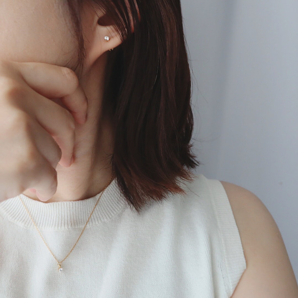 当店人気No.2 早割 2way フィリグリー Heart & Cupid ピアス サージカルステンレス・14kgf ピアス（スタッド・一粒） mint chocolate 通販 ...