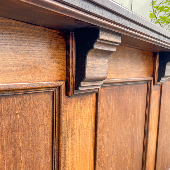 オーダーメイドバーカウンター（W1700ビーチ材） 高級アンティーク調バーカウンターセット ホームバー チェスト・キャビネット RyoグレイスファニチャーCreema店 通販 18424181 ...