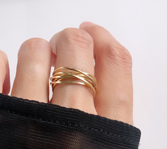 Classy 14kgf 3連 6連 リング 指輪 指輪・リング f accessory 通販 18427785｜Creema(クリーマ)