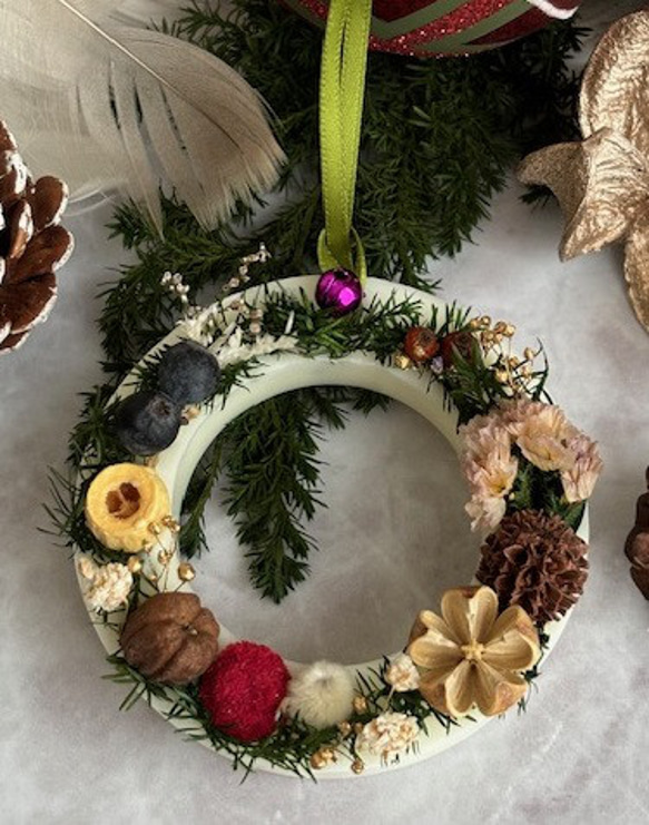 Christmas アロマワックスサシェ ★クリスマスリース★ キャンドル・キャンドルホルダー Onka 通販 18430907｜Creema ...