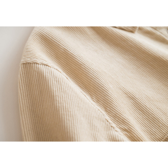 コーデユロイシャツ シャツ式コート 長袖シャツ 100%コットン グリーンとベージュ2色 S-Lサイズ L476 シャツ Fesl ...