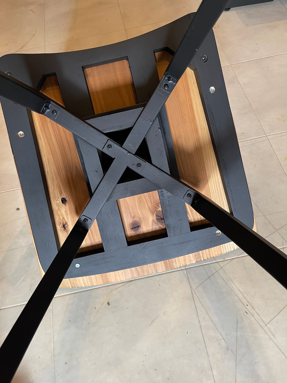 在庫あり 即納 Ok Hotaru 椅子 回転椅子 チェアー キッチン リビング ダーク ブラック 天然木 無垢材 椅子（チェアー）・スツール ...