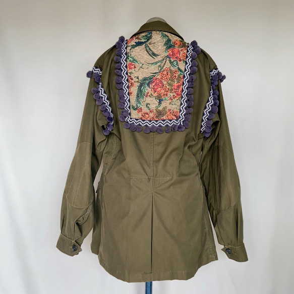 upcycle military jacket ジャケット uniquees 通販 18445679｜Creema(クリーマ)