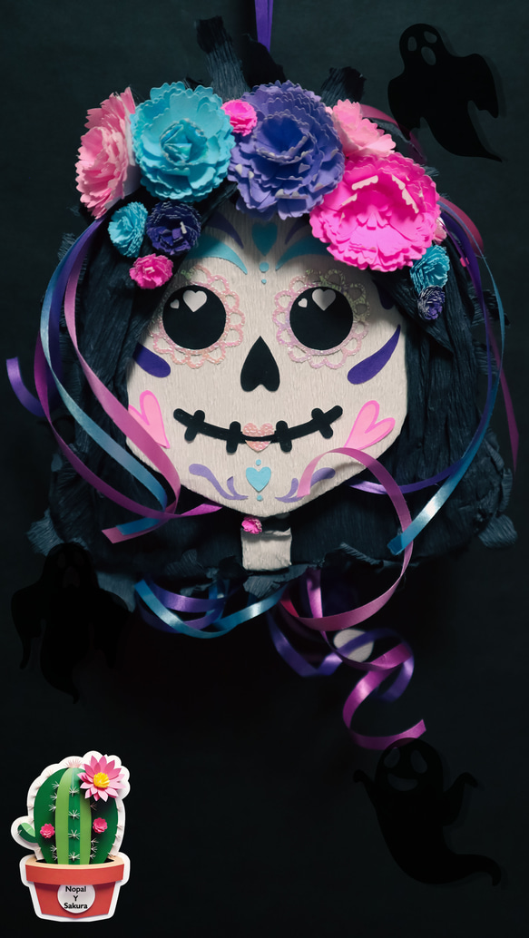 ミニ 万霊節 ピニャタ Mini Cute Dia De Los Muertos Piñata その他雑貨 Nopal Y Sakura 通販 ...