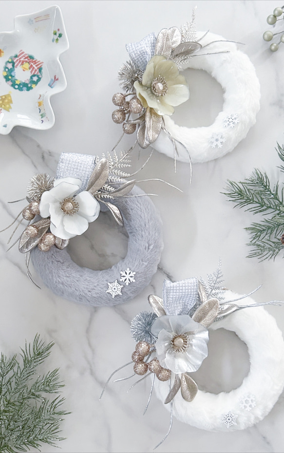 ミニファーリース(2色) リース Atelier Lucent 通販 18460142｜Creema(クリーマ)