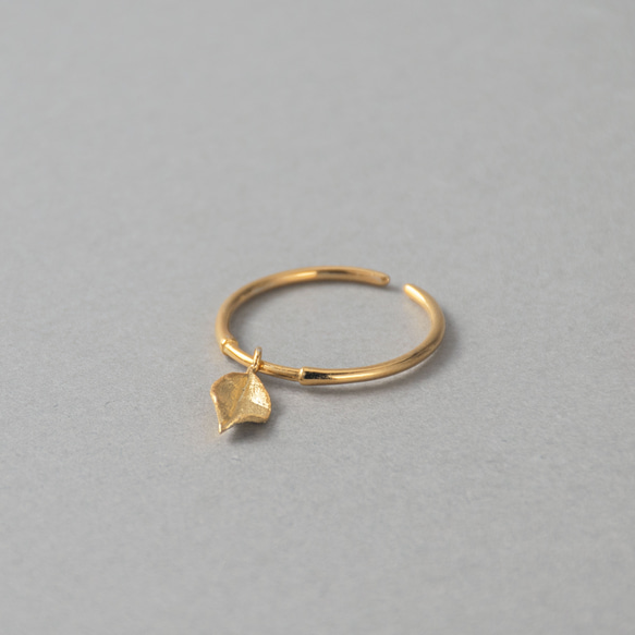 〔K18YGP〕若葉 リング 指輪・リング Henun 通販 18468070｜Creema(クリーマ)