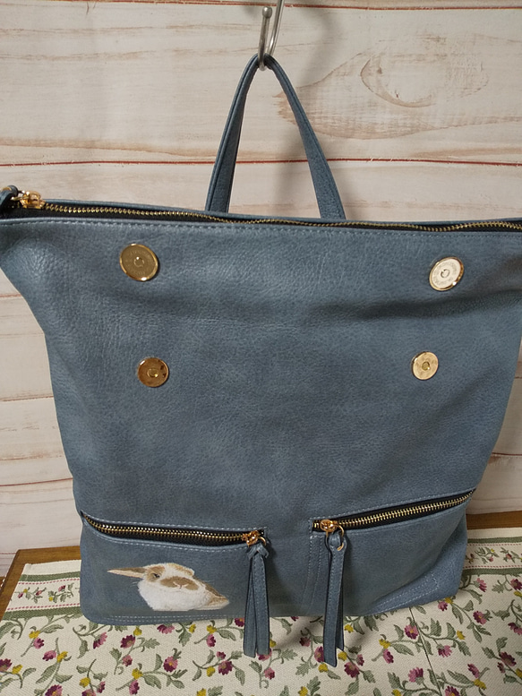 R－763 手描き うさぎのリュックです リュック・バックパック CECIL 通販 18476134｜Creema(クリーマ)