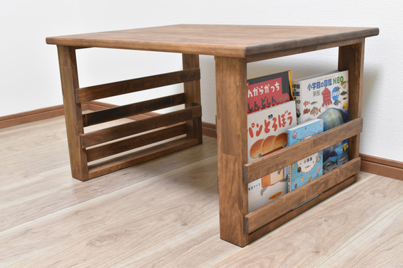 『Creema限定』ローテーブル 大 マガジンラック脚タイプ ローテーブル・リビングテーブル 木星少年 通販 18477732｜Creema(クリーマ)