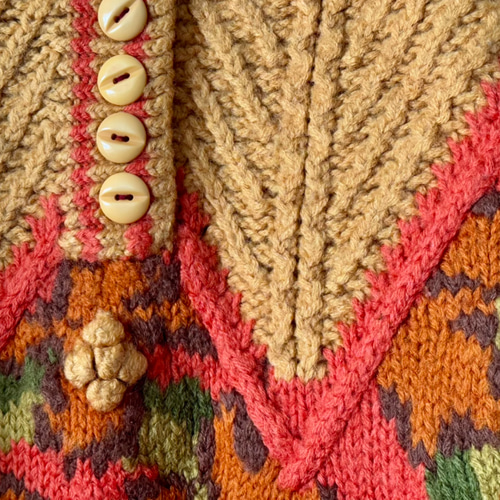 2024新作】100%ウールセーター 手刺繍太い棒針で手編みセーター 2024新作】100%ウールセーター 手刺繍太い棒針で手編みセーター
