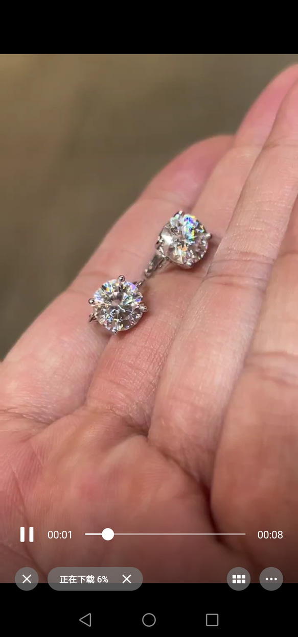 モアサナイトピアス4ct k18 ピアス（フープ） パール大好き(購入前にコメント) 通販 18533983｜Creema(クリーマ)