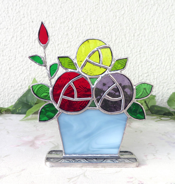 ステンドグラス 薔薇 その他インテリア雑貨 pi-tyan 通販 18546981｜Creema(クリーマ)