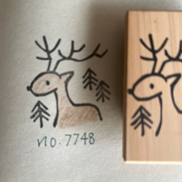 スタンプ No. 7748トナカイ はんこ・スタンプ fuu 通販｜Creema(クリーマ) 18549820
