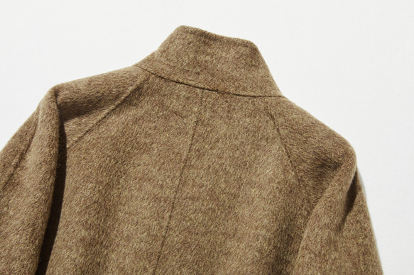 暖かく着用いただけるスタンドネックコート ベルト付き ウール混 深い黄色系 241110-2 コート fall-in&co(talent) 通販 18551814｜Creema(クリーマ)