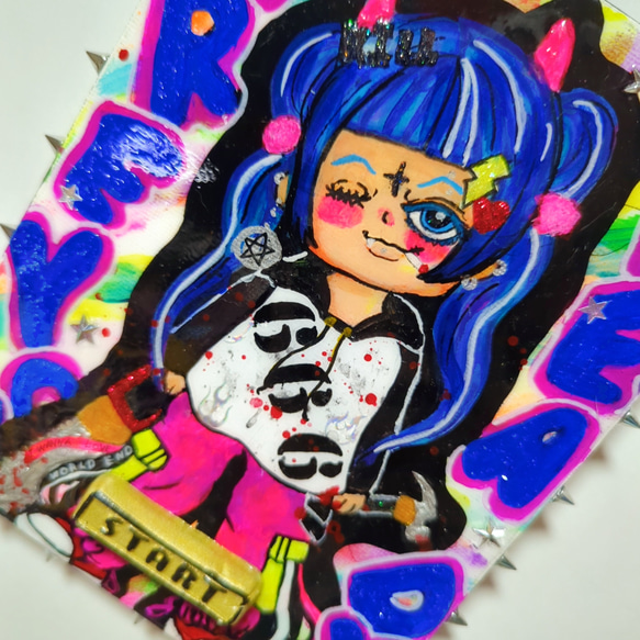 2024 】Are you ready?【F0号】レジンアート/PUNK/ 絵画 Chika Shinoda's art 通販｜Creema ...