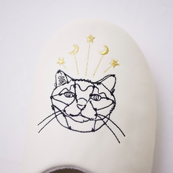 ＋HAyU fabric -Babouche cat star- バブーシュ（ルームシューズ） スリッパ・ルームシューズ cocca 通販 ...