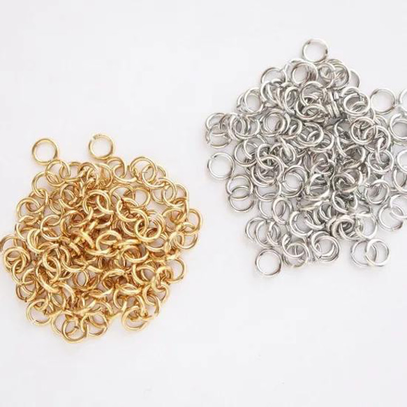 316L サージカルステンレス OPEN丸かん Ion Plating 真空18Kコーティング ゴールド 20個 金具・チェーン Trois anges 通販 18580446｜Creema ...