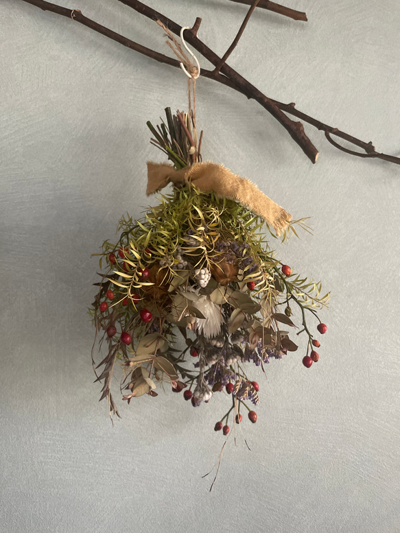 dried flower mini swag スワッグ upis 通販 18608949｜Creema(クリーマ)