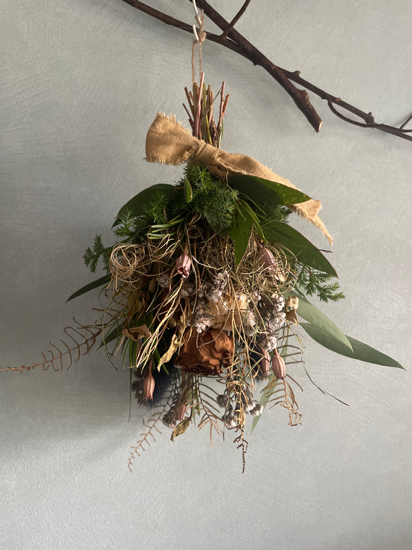 dried flower mini swag スワッグ upis 通販 18609139｜Creema(クリーマ)