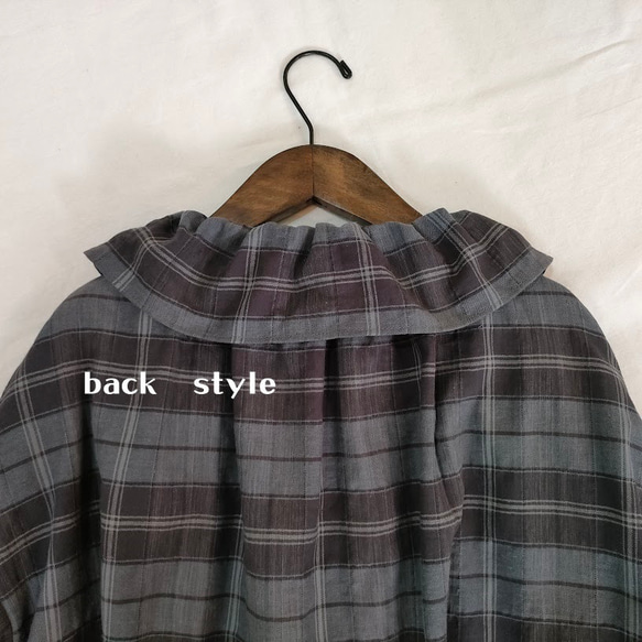 ダブルガーゼフリルカラープルオーバー M/L ブラウス kurumi no mori* 通販 18610472｜Creema(クリーマ)