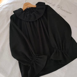 ダブルガーゼフリルカラープルオーバー M/L ブラウス kurumi no mori* 通販 18610472｜Creema(クリーマ)