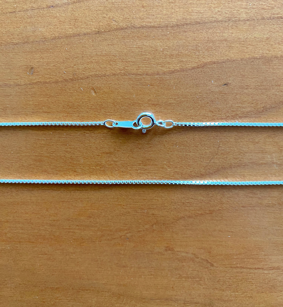40cm Sv925 幅1mm【ボックス/ベネチアン】 ネックレス (12-1) 金具・チェーン 鎖々 通販 18610972｜Creema(クリーマ)