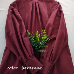 クラシカル・プチハイネックバルーンブラウス M・L M・L ブラウス kurumi no mori* 通販 18611571｜Creema(クリーマ)