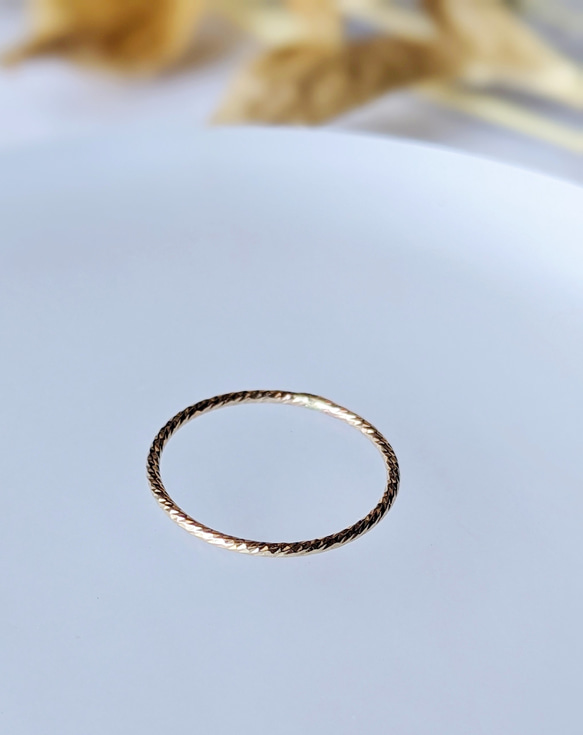 14kgf シンプルリングS 大人のアクセサリー 14金ゴールドフィルド 14kgf 指輪 リング 指輪・リング UNPEU de luxe 通販｜Creema(クリーマ) 18623062