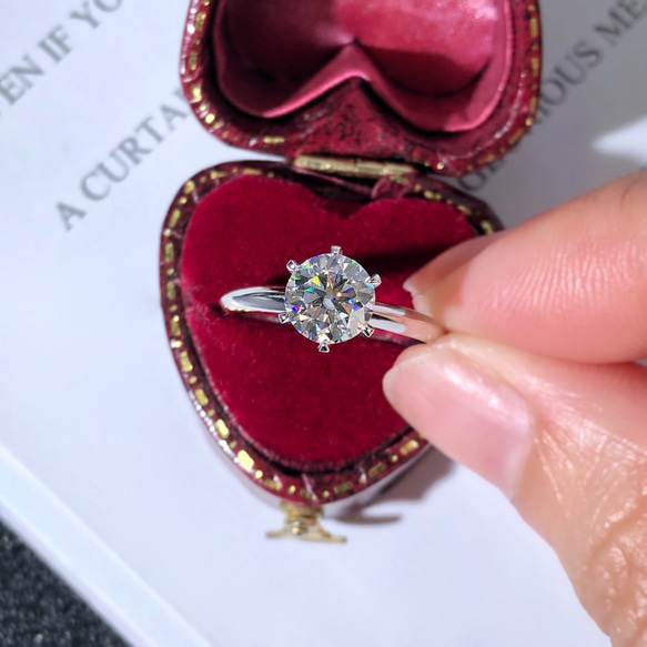 モアサナイトリング1ct k18 指輪・リング パール大好き(購入前にコメント) 通販 18631290｜Creema(クリーマ)