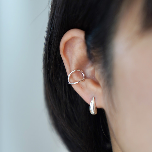 Crossing Earcuff / SV925 ≪送料無料≫ イヤーカフ Kumpel by p 通販 18649370｜Creema(クリーマ)