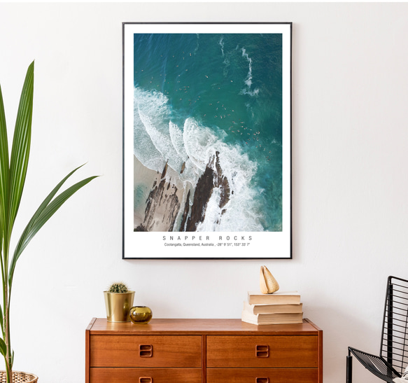 Snapper Rocks bird's-eye 写真・グラフィック SURFART 通販 18658991｜Creema(クリーマ ...
