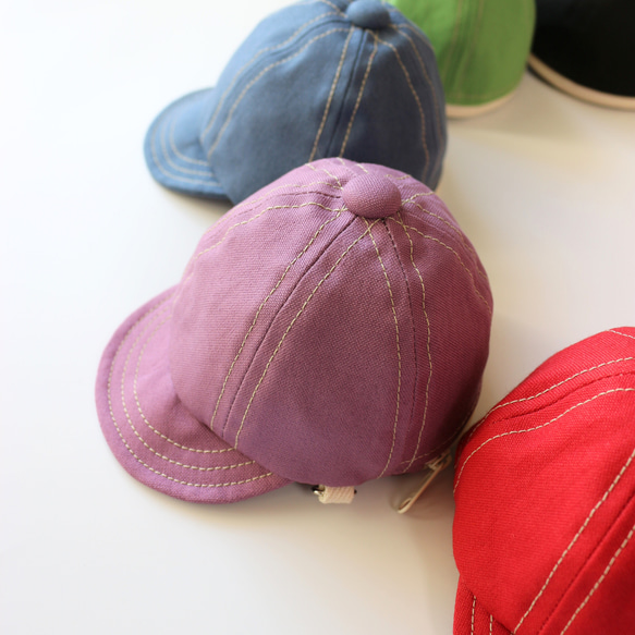 帽子のポーチmini・パープル・カラビナ付・ショルダーストラップ付・推し色・こどもバッグ・ミニバッグ・ポシェット ポシェット ヨカヨメイド ...