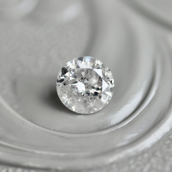 ソルトアンドペッパーダイヤモンド 0.24ct 3.8mm 【MJ2440】 その他アクセサリー Mei JEWELRY 通販 18679122｜Creema(クリーマ)